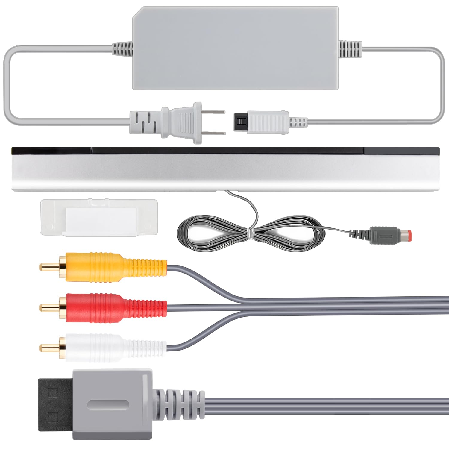 Amazon.com: XiBYer Wii 3 in 1 Wii Power Cord Kit,Wii Wired Plus ...