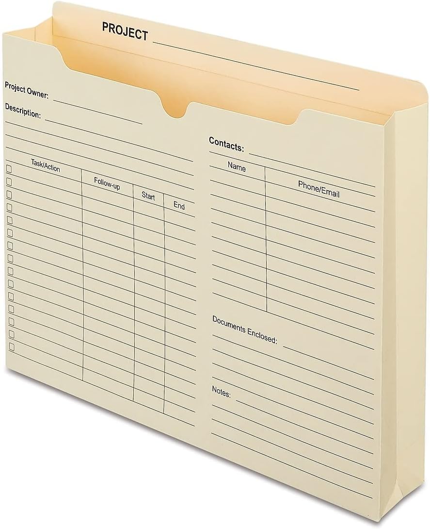 Amazon.com : ABC Vehicle Service File Folder, Preprinted Records, 10 x ...