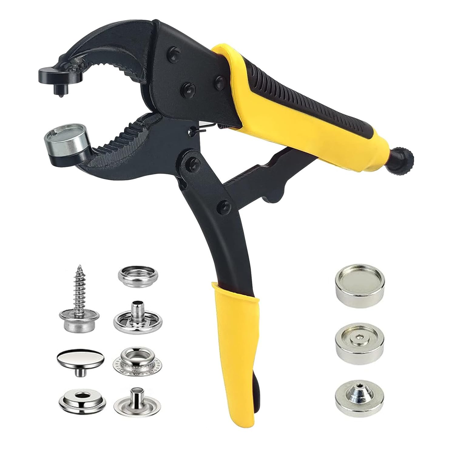 Heavy Duty Snap Fastener Tool Kit with 140pcs Snaps, Adjustable Snap ...