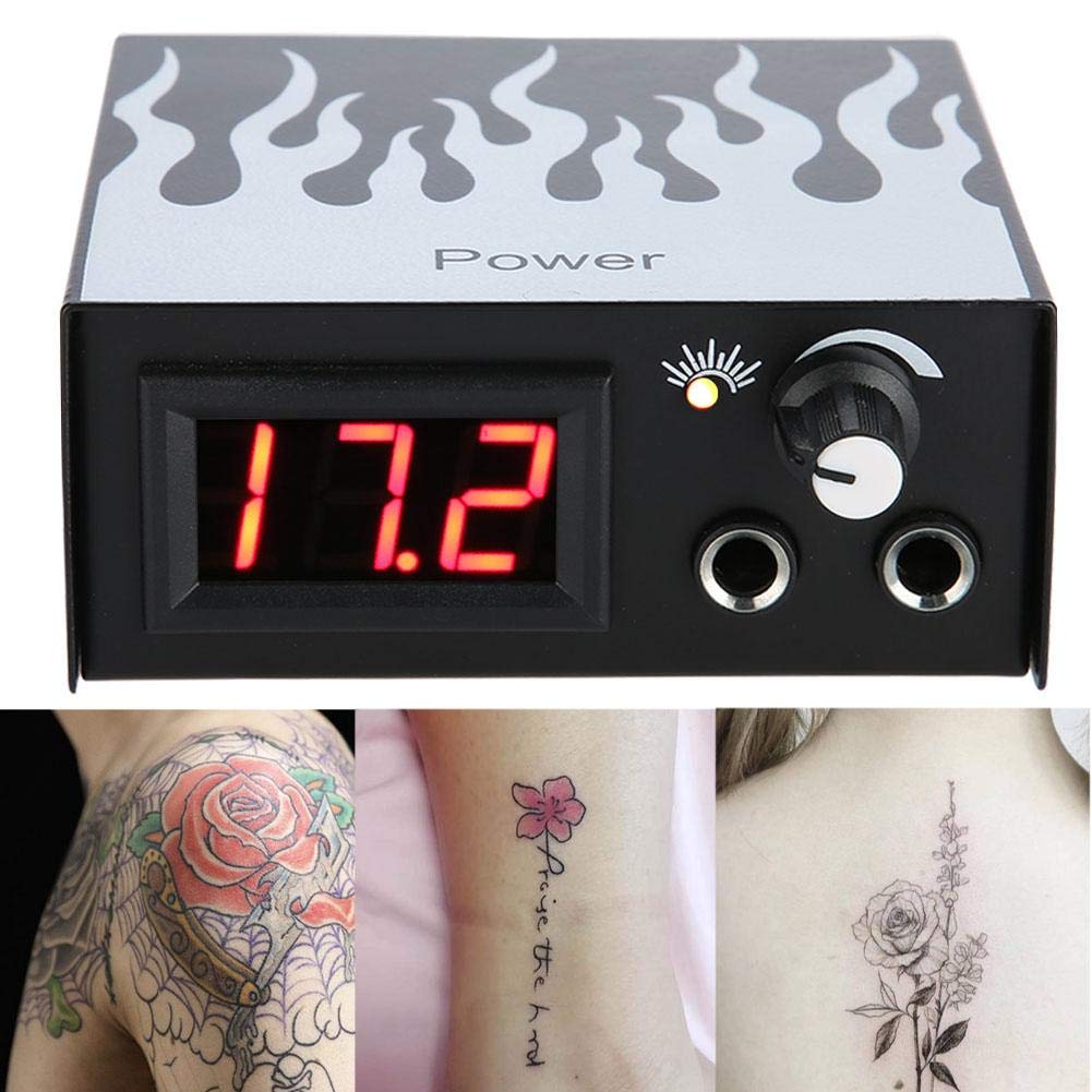 Amazon.com: LCD tattoo power supply with power cable, tattoo power ...