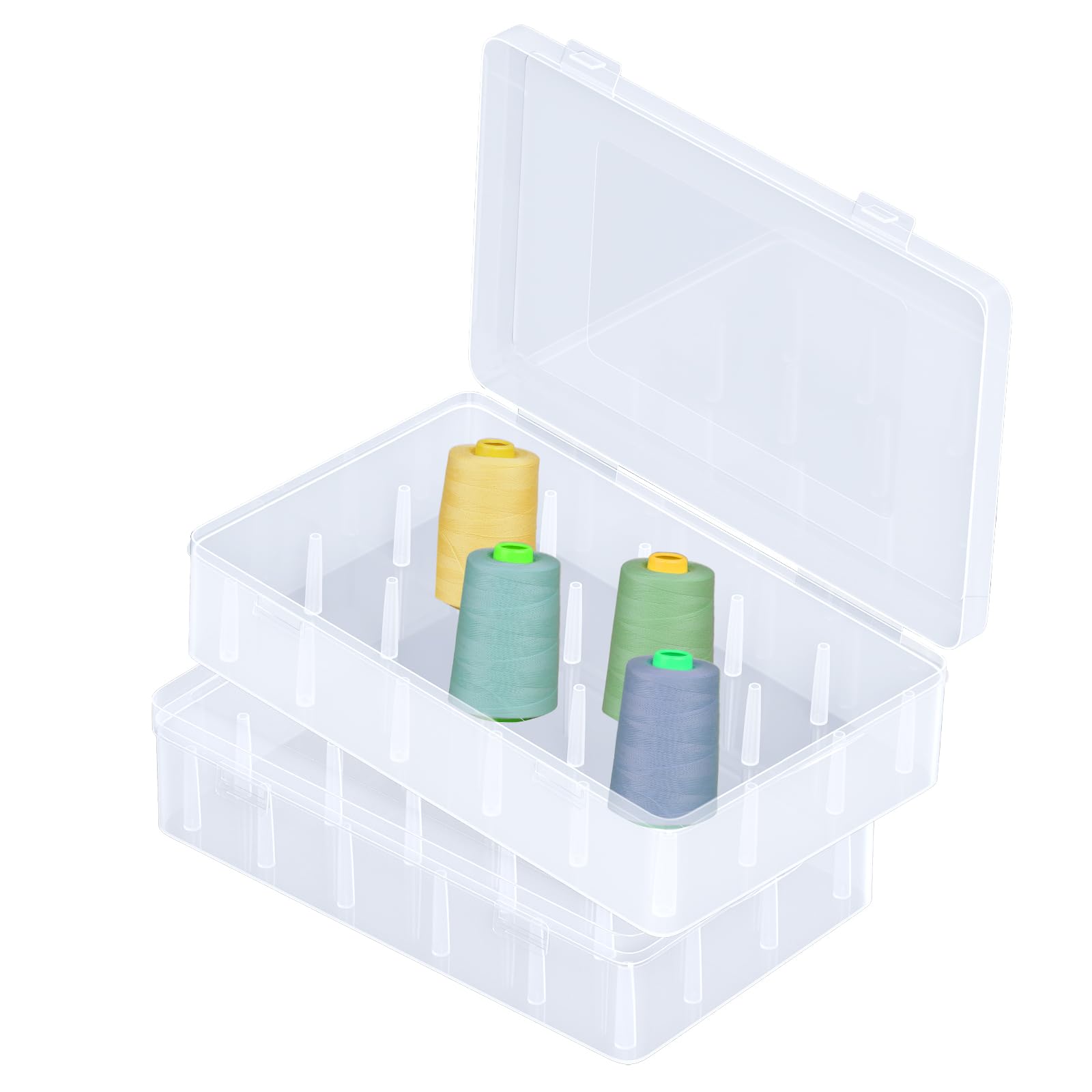 Amazon.com: QZONELIFE 2pcs Spools Thread Holder Organizer Sewing ...