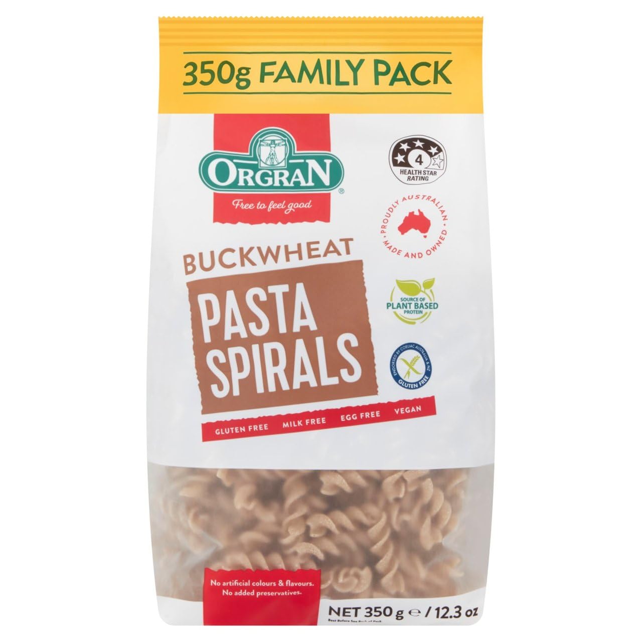 Orgran Buckwheat Pasta Spirals 350g (Pack of 5) : Amazon.co.uk: Grocery