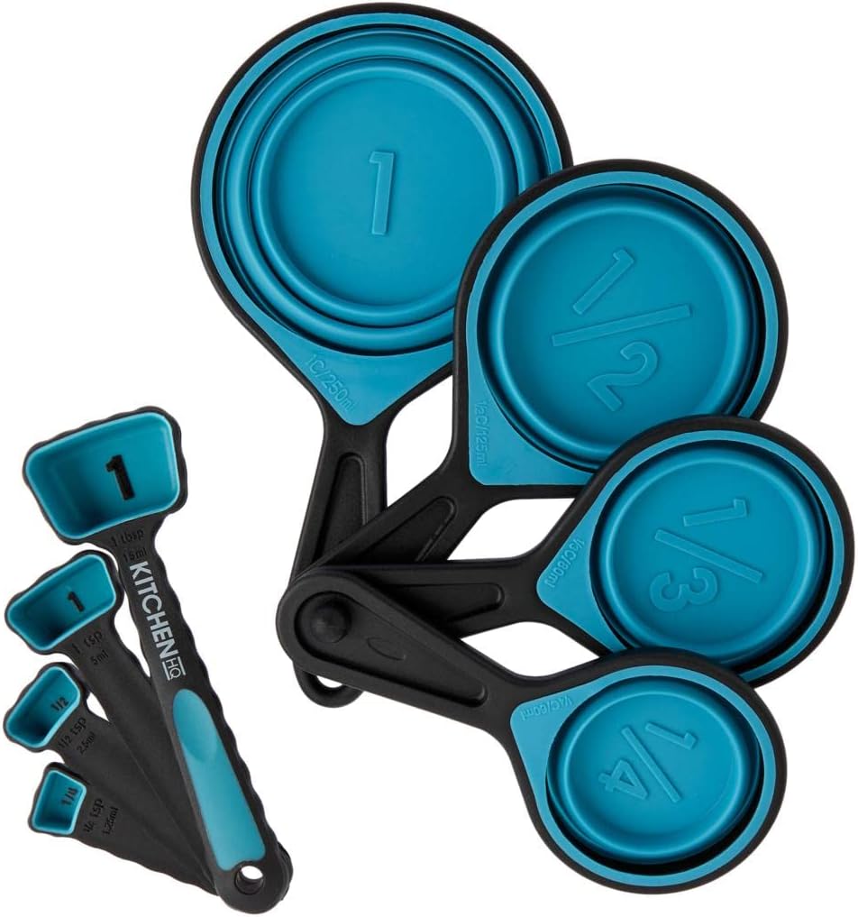 Amazon.com: Kitchen HQ Easy Store Measuring Cups and Spoons (Renewed ...