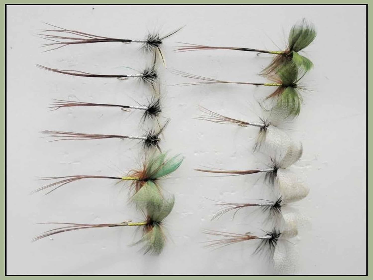 12 Mayfly trout flies, drakes and spent mayfly, early season top flies ...