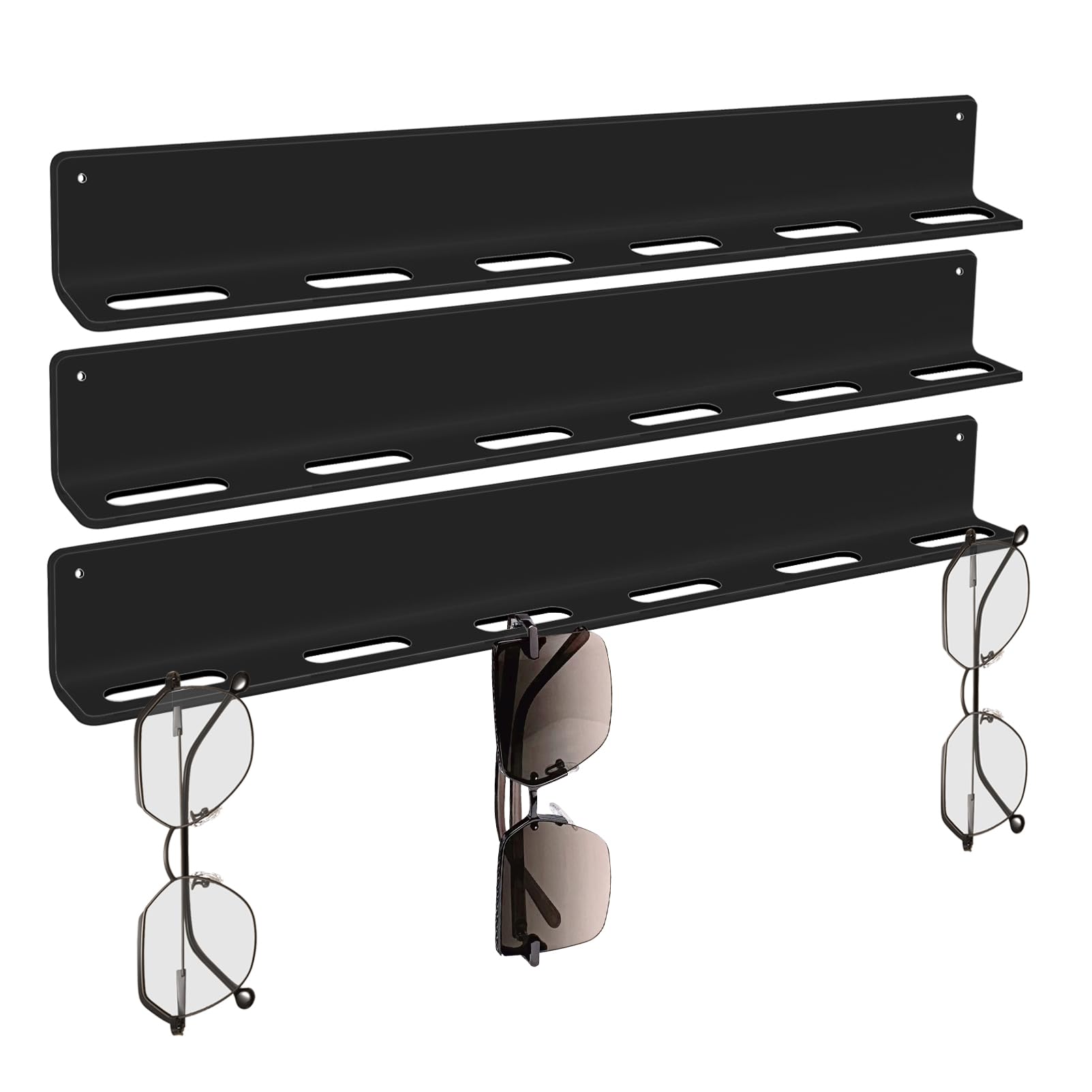 Amazon.com: Bigfety Hanging Sunglasses Wall Organizer, Glasses ...