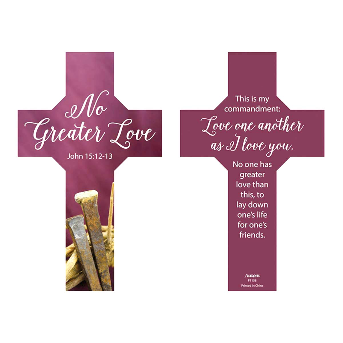 Amazon.com : Nails and Thorns Crucifixion Bookmark, 6 Inch, Pack of 100 ...