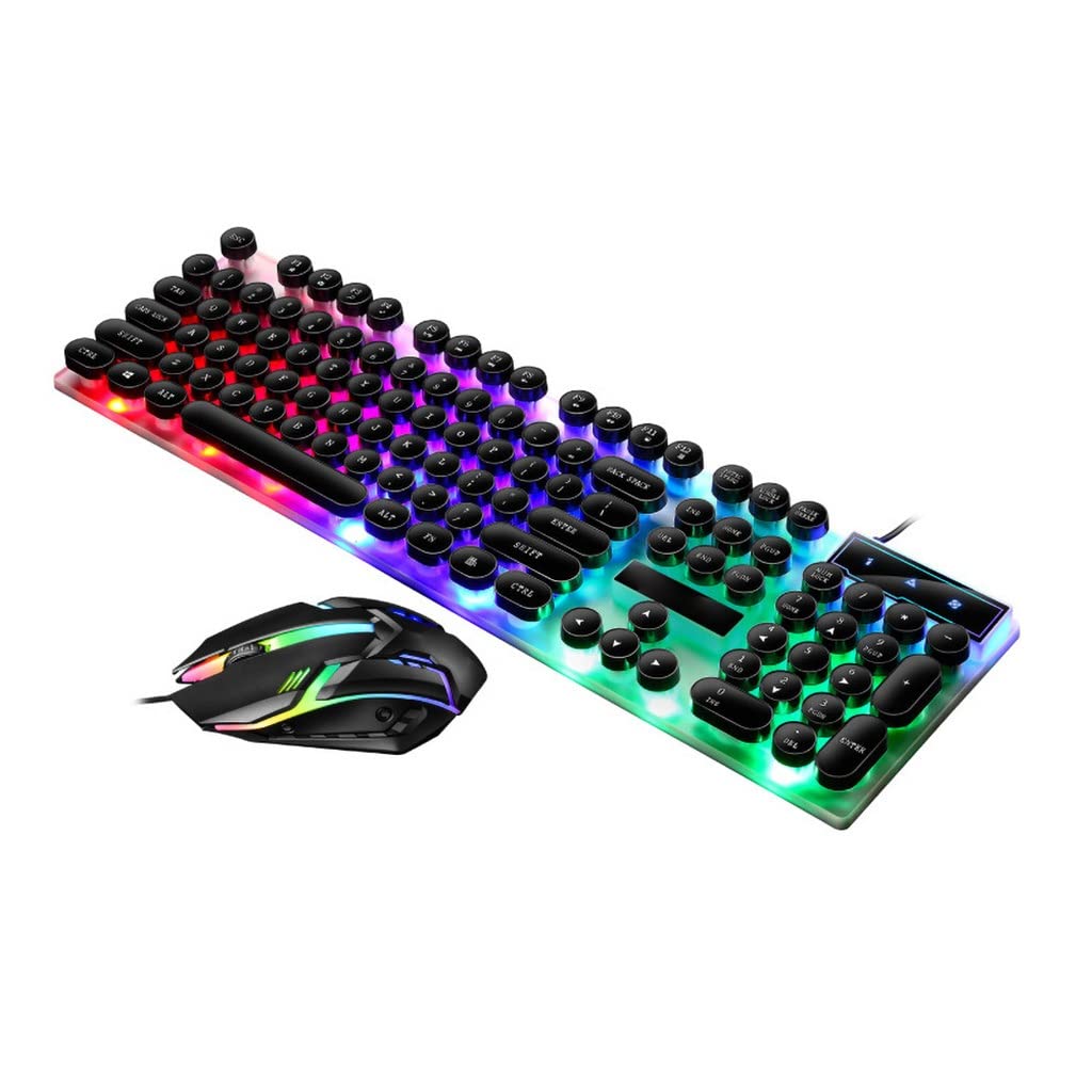 Amazon.com: Keyboard Luminous Gamer Mouse Keyboard Mouse Combo Set Led ...