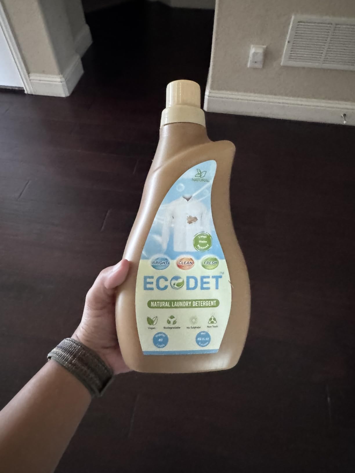 Amazon.com: Ecodet Natural Liquid Laundry Detergent, Biodegradable ...