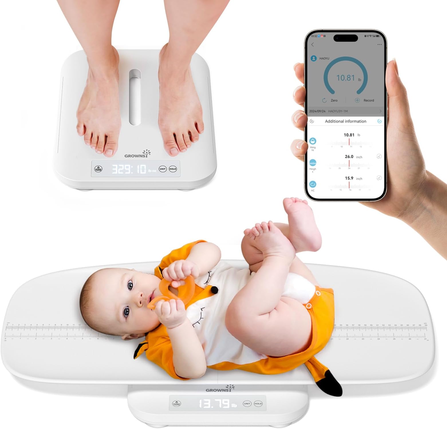 Amazon.com: Seca 334 Mobile Digital Baby Scale : Baby