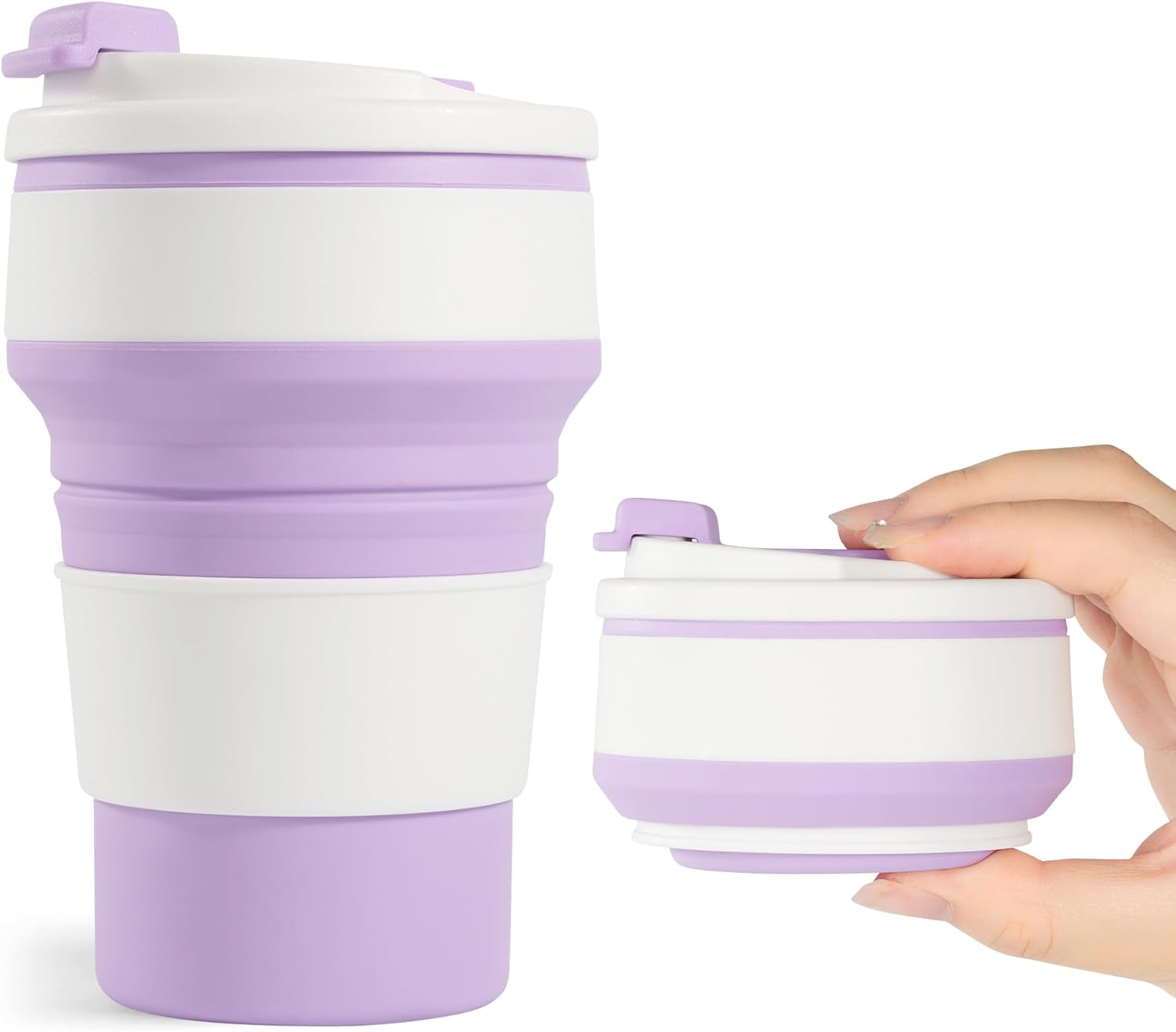 Amazon.com: 12oz Collapsible Cup for Traveling, Collapsible Silicone ...