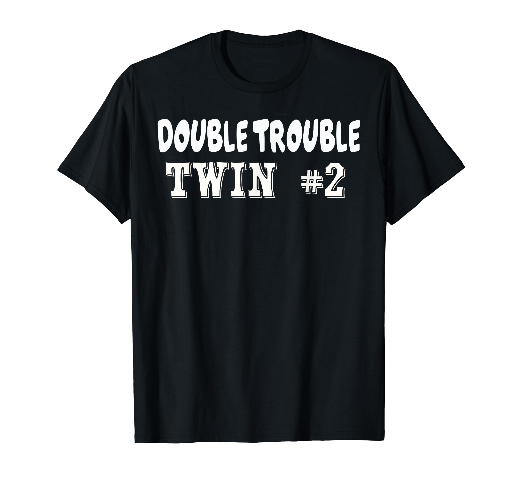 Amazon.com: Twin 2 Double Trouble T shirt : Clothing, Shoes & Jewelry
