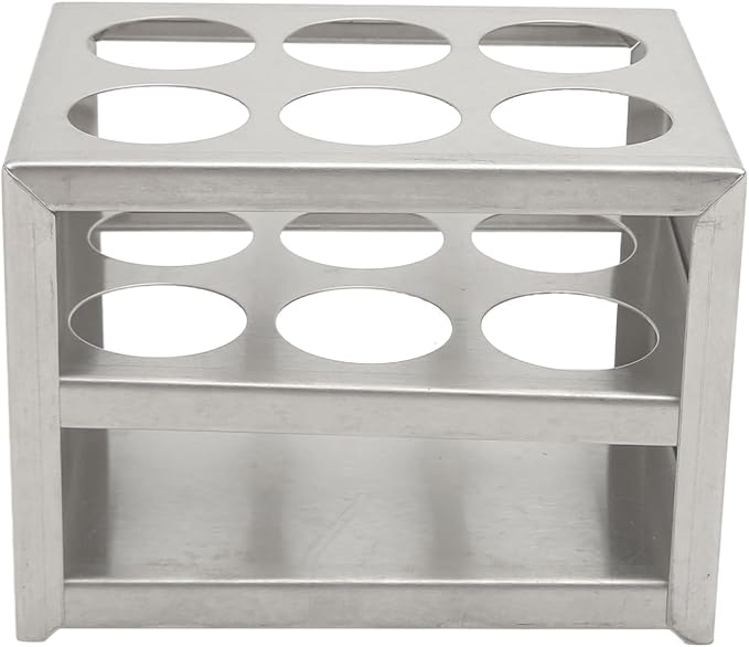 Fockety 6 Holes Test Tube Rack, 3 Tiers Stainless Steel Test Tube ...