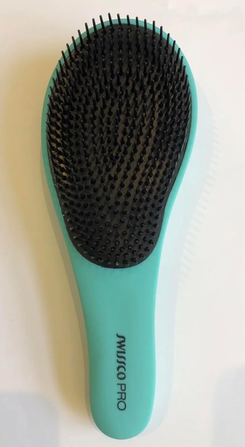 Amazon.com : Swissco Pro Soft Touch Ultimate Detangler Hair Brush (Teal) : Beauty & Personal Care