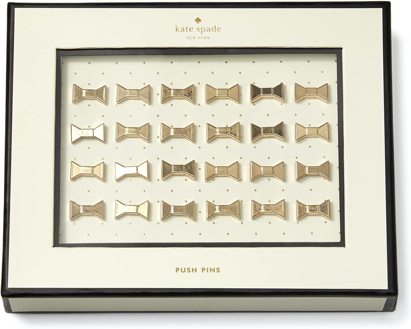 Kate Spade New York Gold Bow Push Pins : Amazon.co.uk: Stationery ...