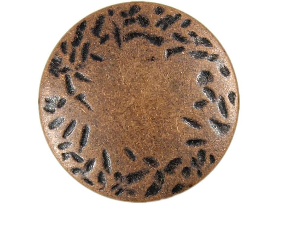 Amazon.com: Bezelry 12 Pieces Hammered Texture Metal Shank Buttons ...
