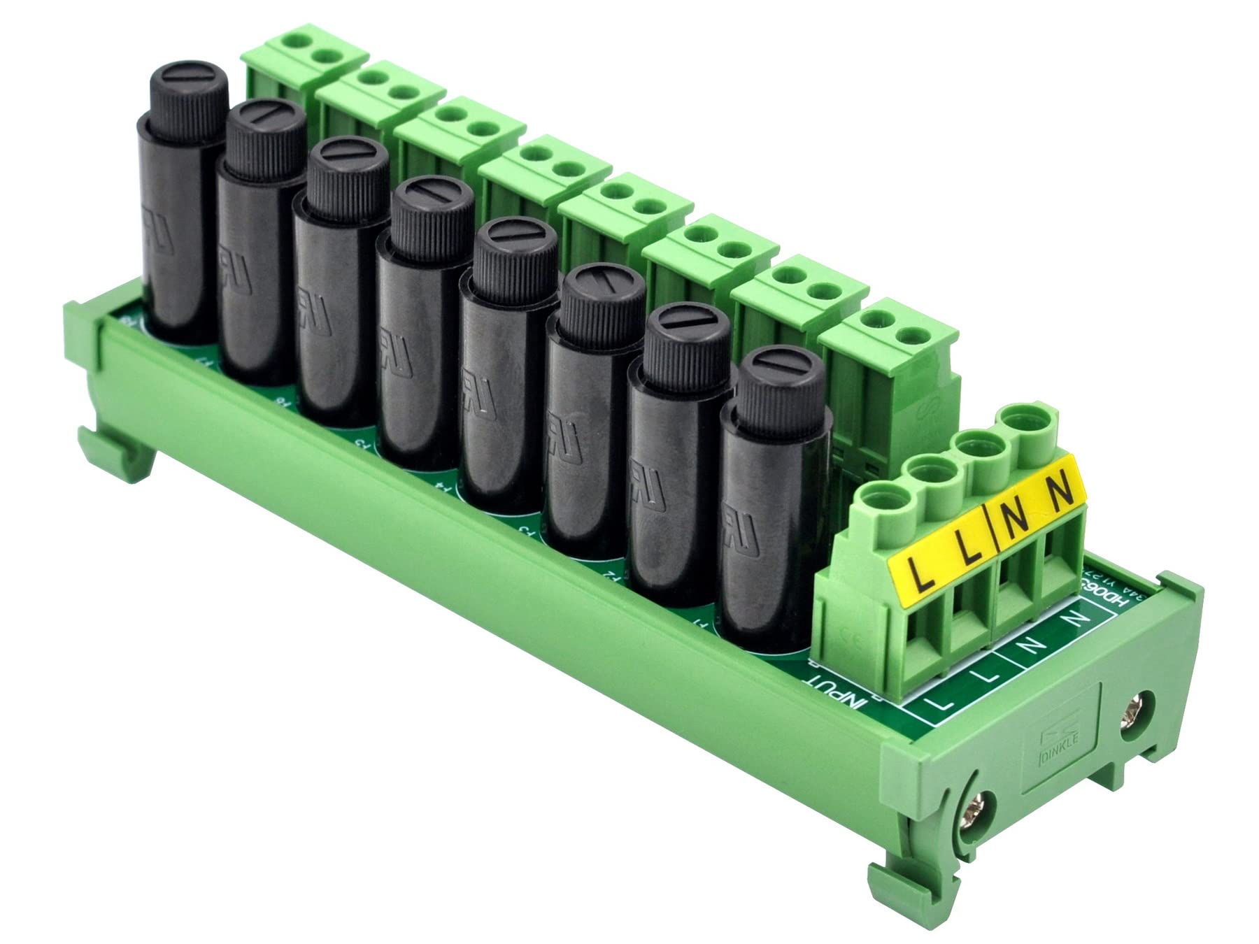 Snapklik.com : DIN Rail Mount AC 24-250V 8 Channel Pluggable Side ...