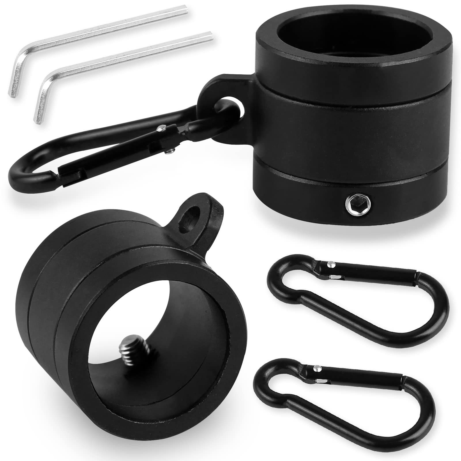 SDMETEI Flag Pole Rings, Aluminum Alloy Flag Pole Kit, 360 Degree ...