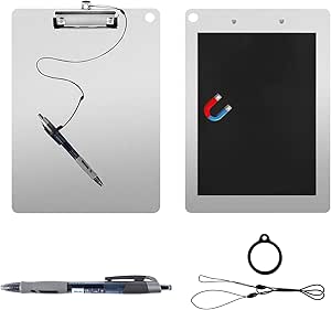 Magnetische Klemmbretter aus Metall mit Stift befestigt ...