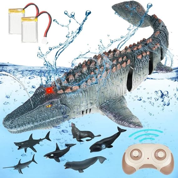 Amazon.com: Hoarosall Remote Control Mosasaurus, Dinosaur Toys for Kids ...