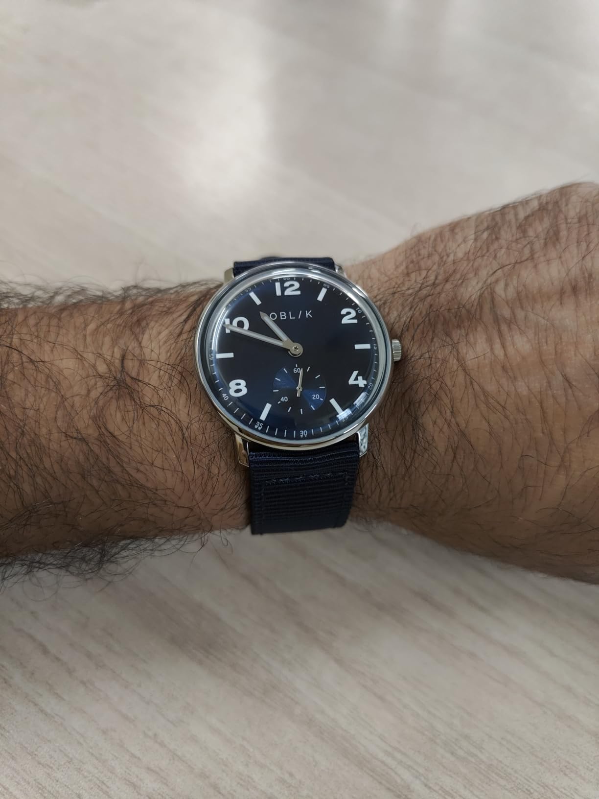 Buy OBLIK Stark Blue | Slim Men's Watch | Japanese Quartz - Subsecond ...