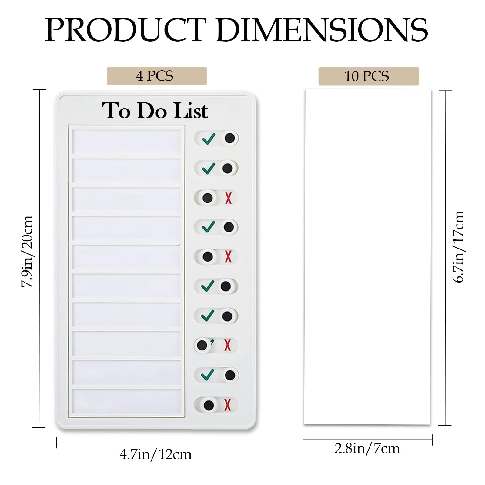 Snapklik.com : Homee 4 Packs To Do List For Multiple Kids,Portable Memo ...