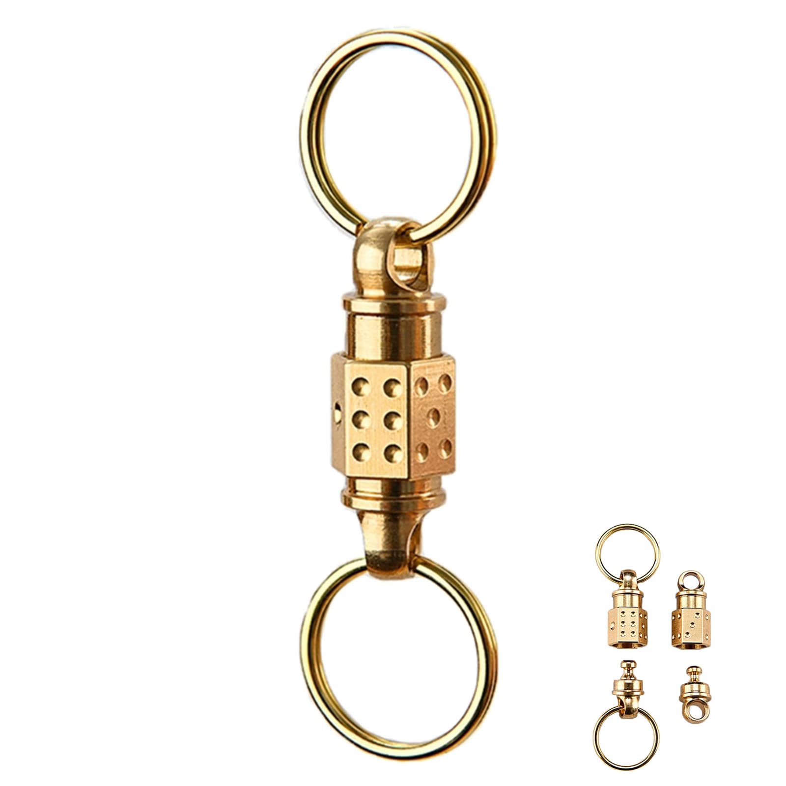 Amazon.com: TONYFY Brass Quick Release Keychain, Durable Design with ...
