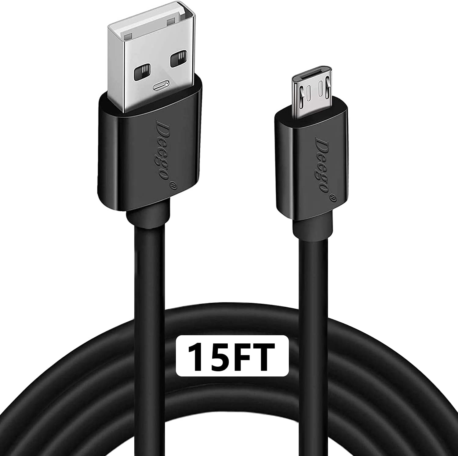 Amazon.com: DEEGO Micro USB Cable,15Ft Extra Long PS4 Controller ...