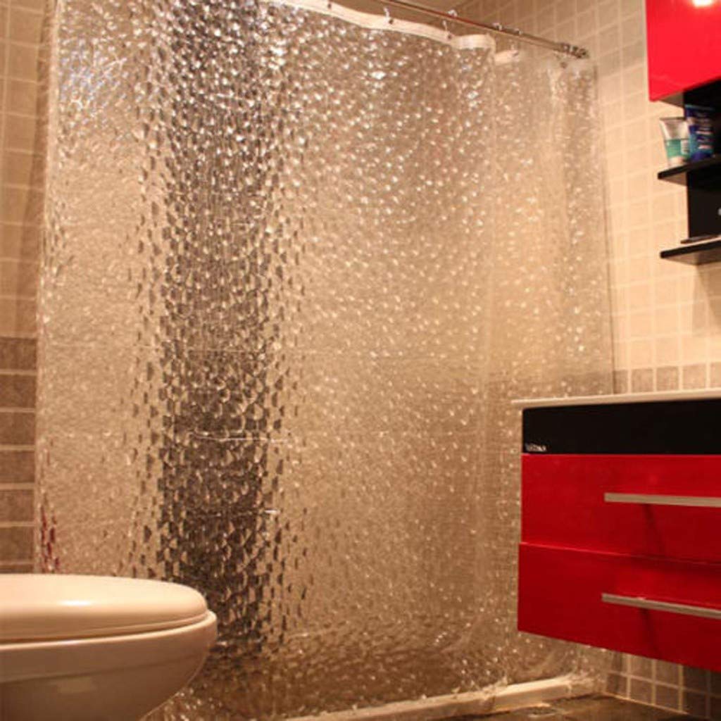 Amazon.com: Scceatti Shower Curtain Liner Translucent Shower Curtain ...