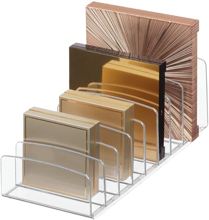 Amazon.com: iDesign BPA-Free Plastic Divided Makeup Palette Cosmetic ...