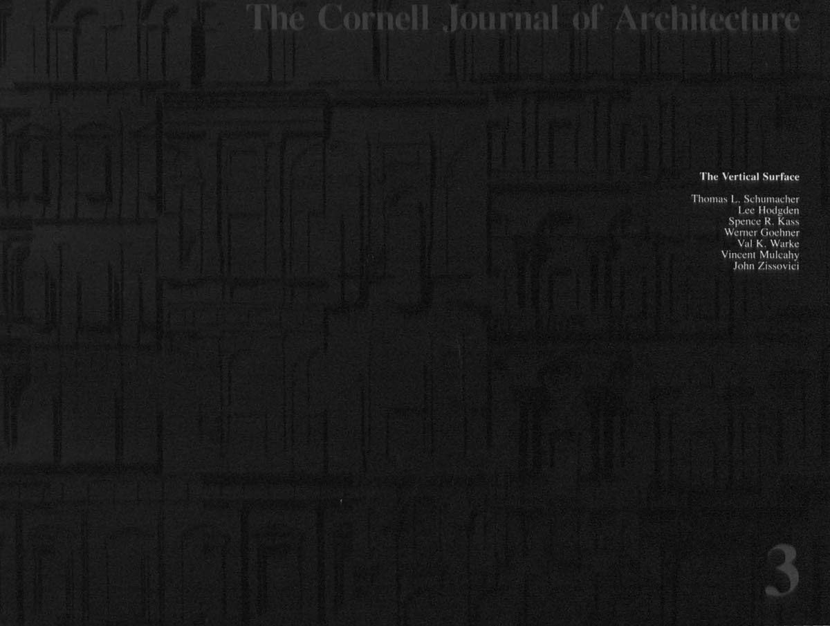Cornell Journal of Architecture Vol 3: Cornell University ...