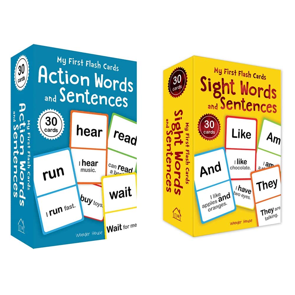 Buy My First Flash Cards: Action Words and Sentences (Flash Cards For ...