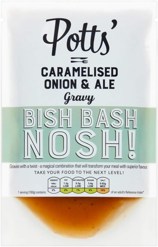 Potts' Caramelised Onion & Ale Gravy, 200g : Amazon.co.uk: Grocery