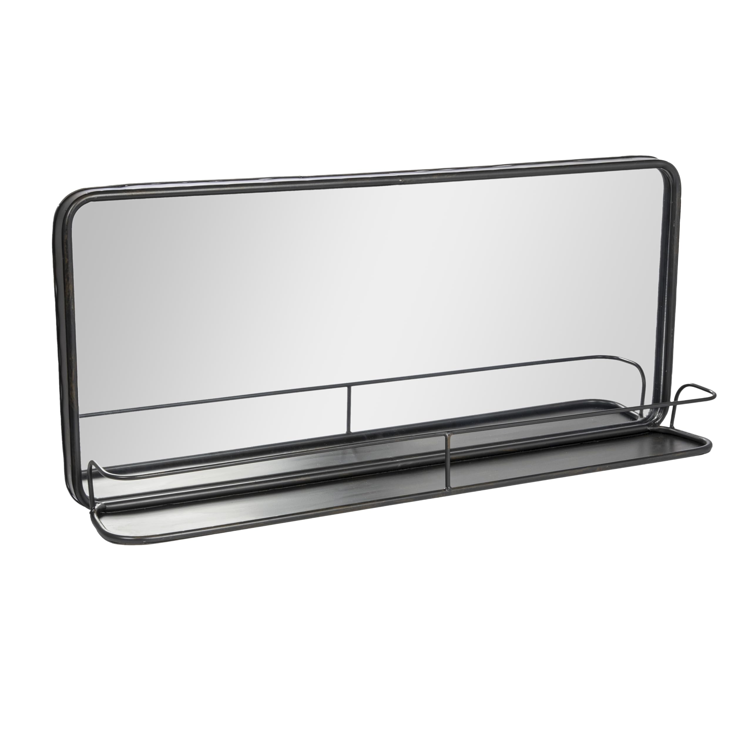 Amazon.com: Creative Co-Op Rectangle Metal Framed Mirror with Shelf