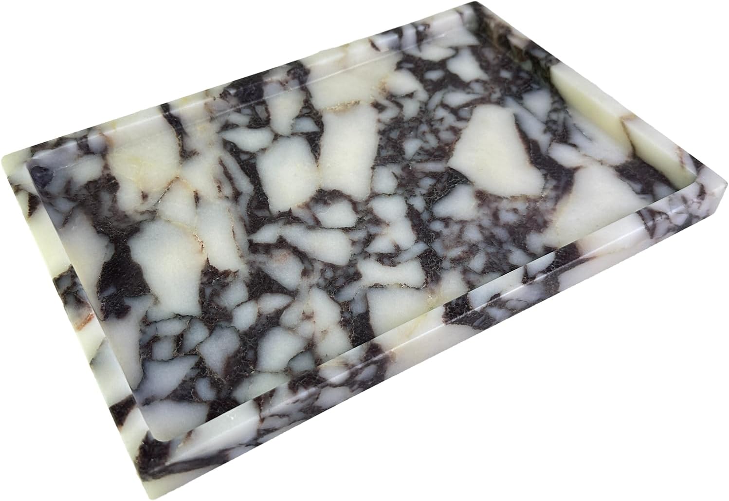 Amazon.com: GHYFGD Real Natural Marble Tray Genuine calcutta viola ...