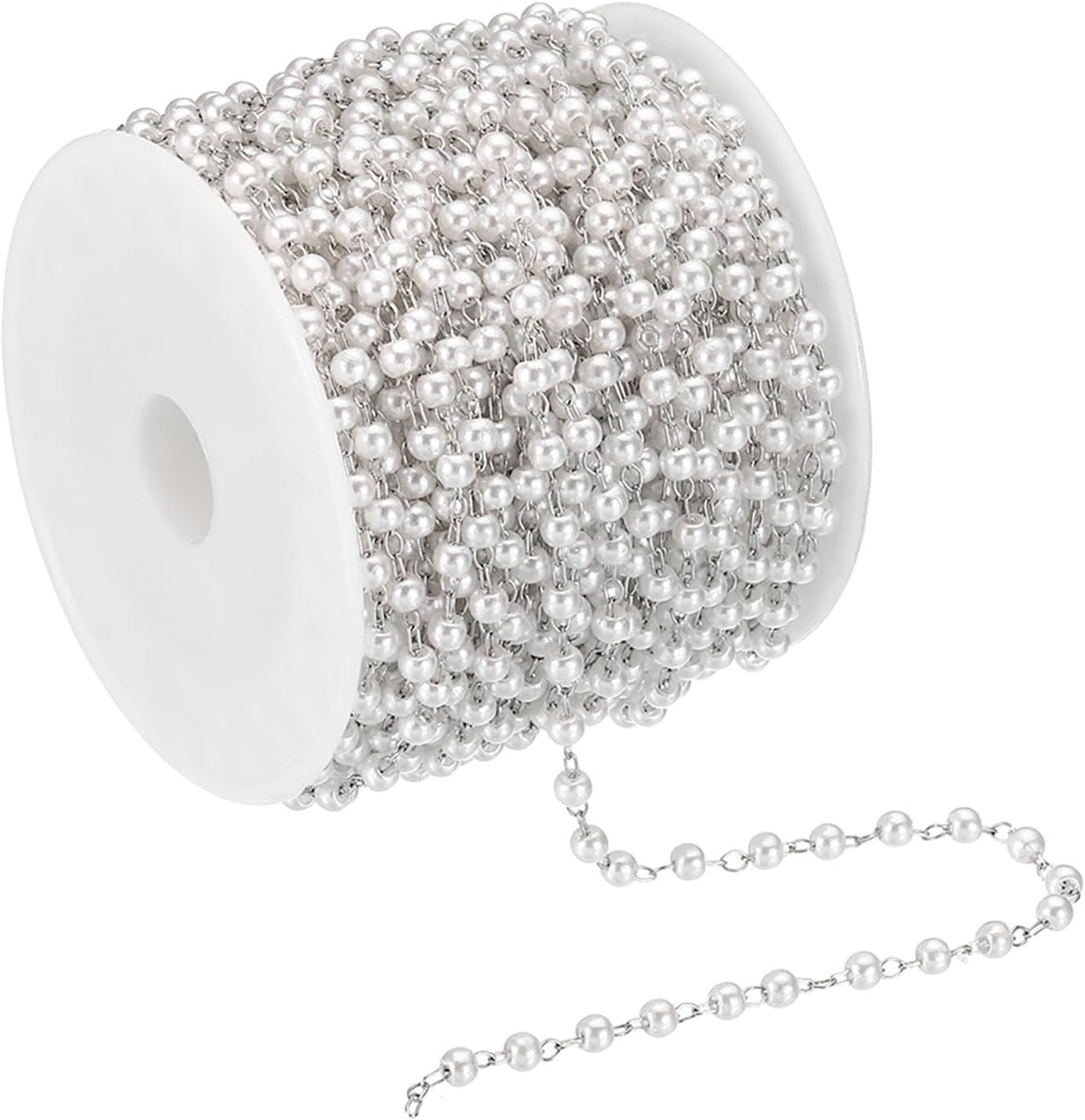 Amazon.com: PATIKIL Total 10m/33 Feet Faux Pearl Beading Chain with ...