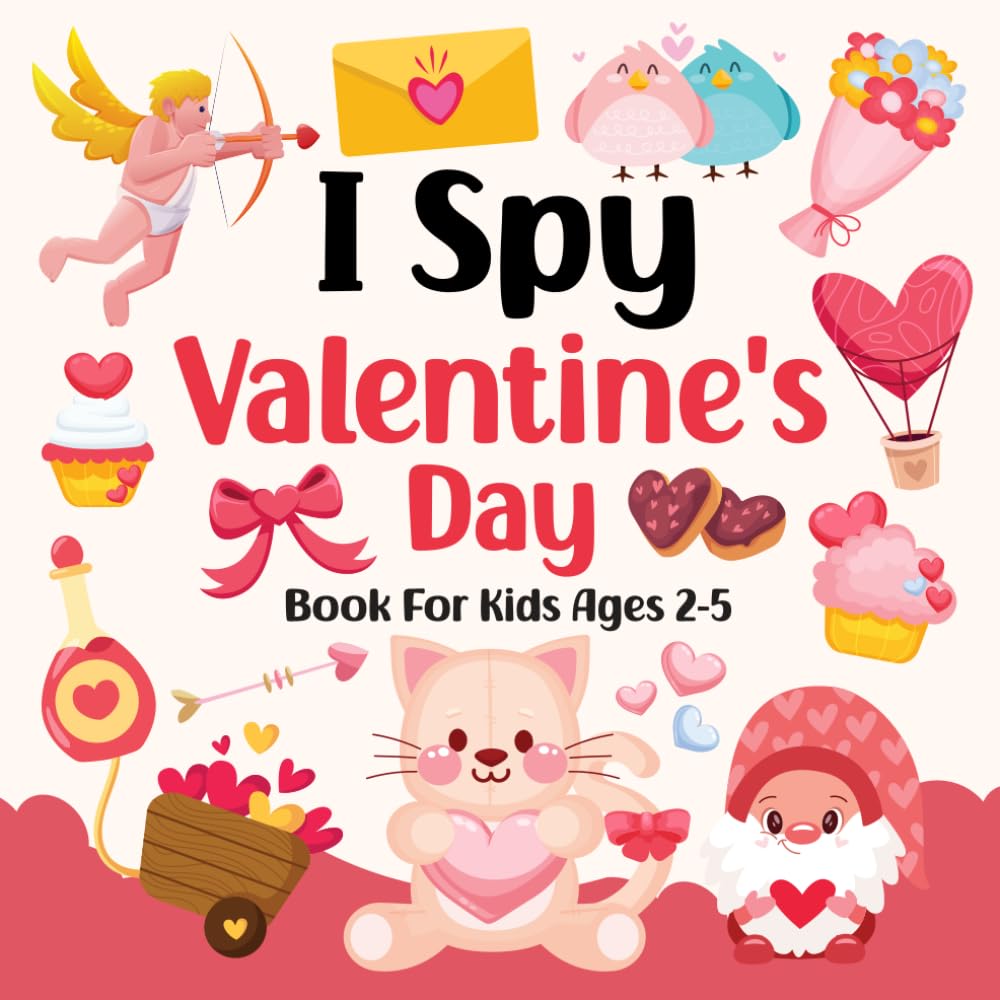 Snapklik.com : I Spy Valentines Day Book For Kids Ages 2-5: A Fun ...