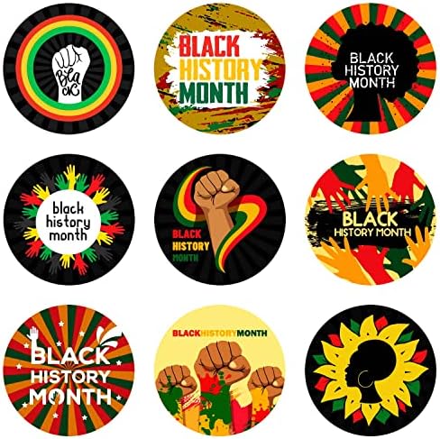 Amazon.com: 20 Sheets Black History Month Stickers Decals BHM Party ...