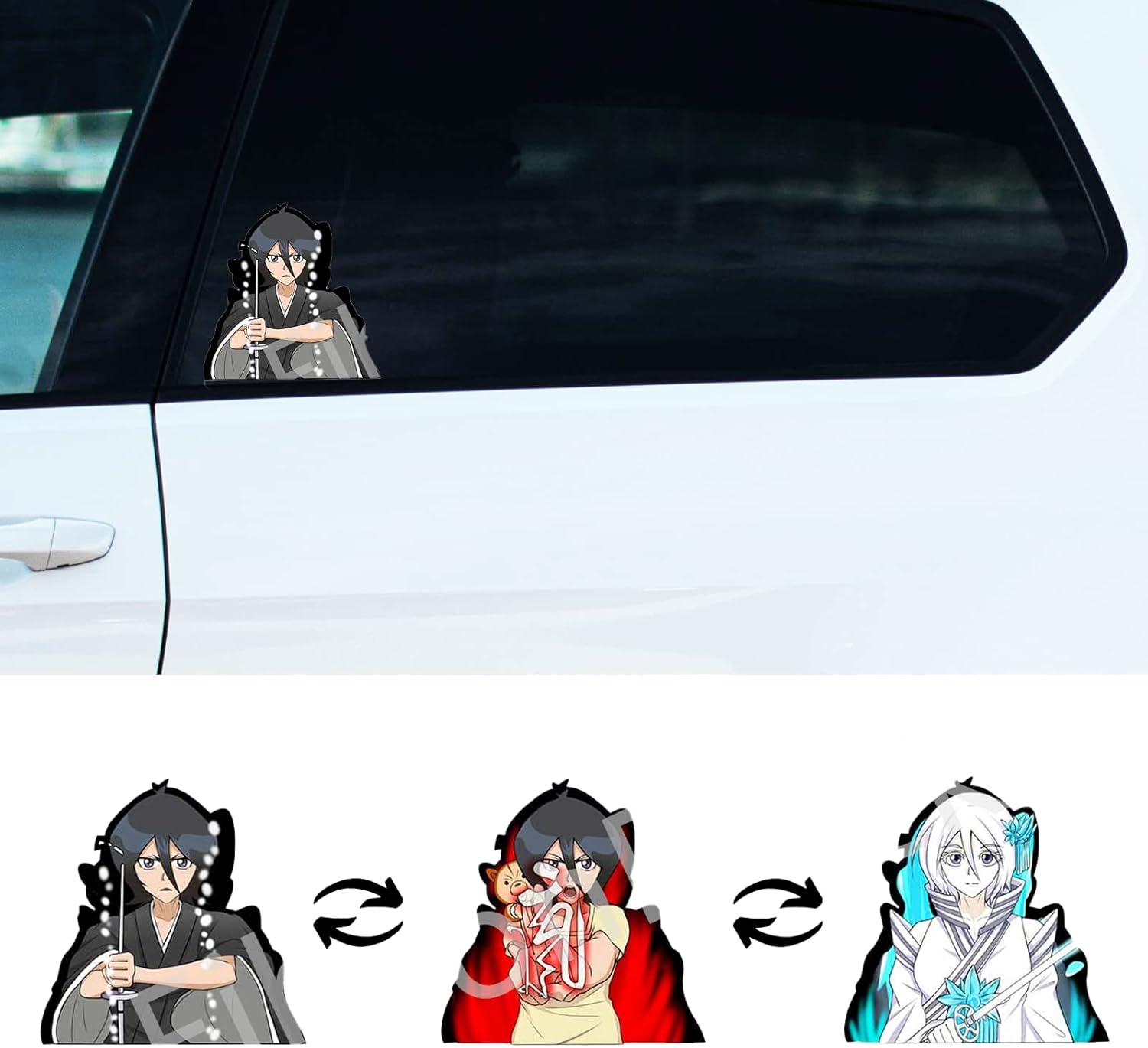 Amazon.com: 3D Anime Car Stickers for Bleach, Anime Water-Proof Car ...