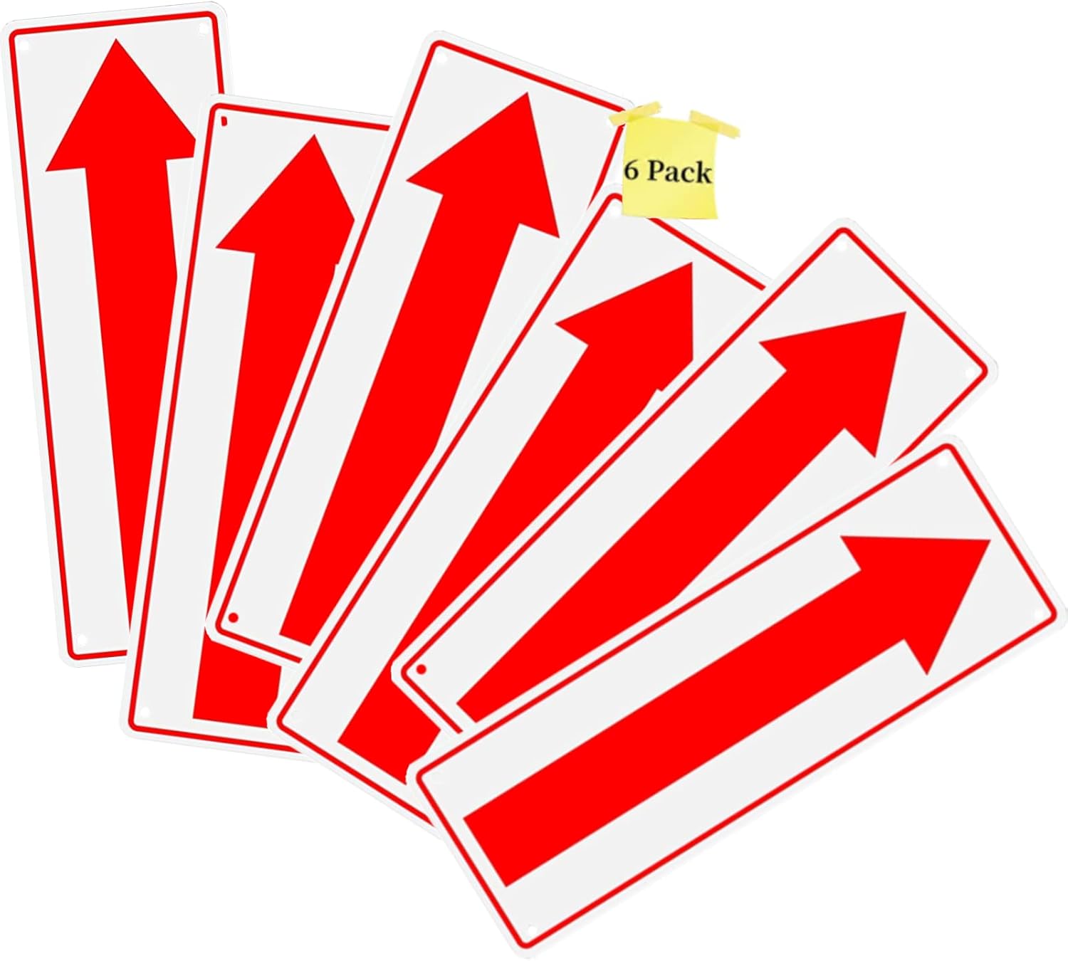 Amazon.com: Eyoloty 6 Pack Red Arrow Sign,10" x 3.5" Metal Arrow Sign ...