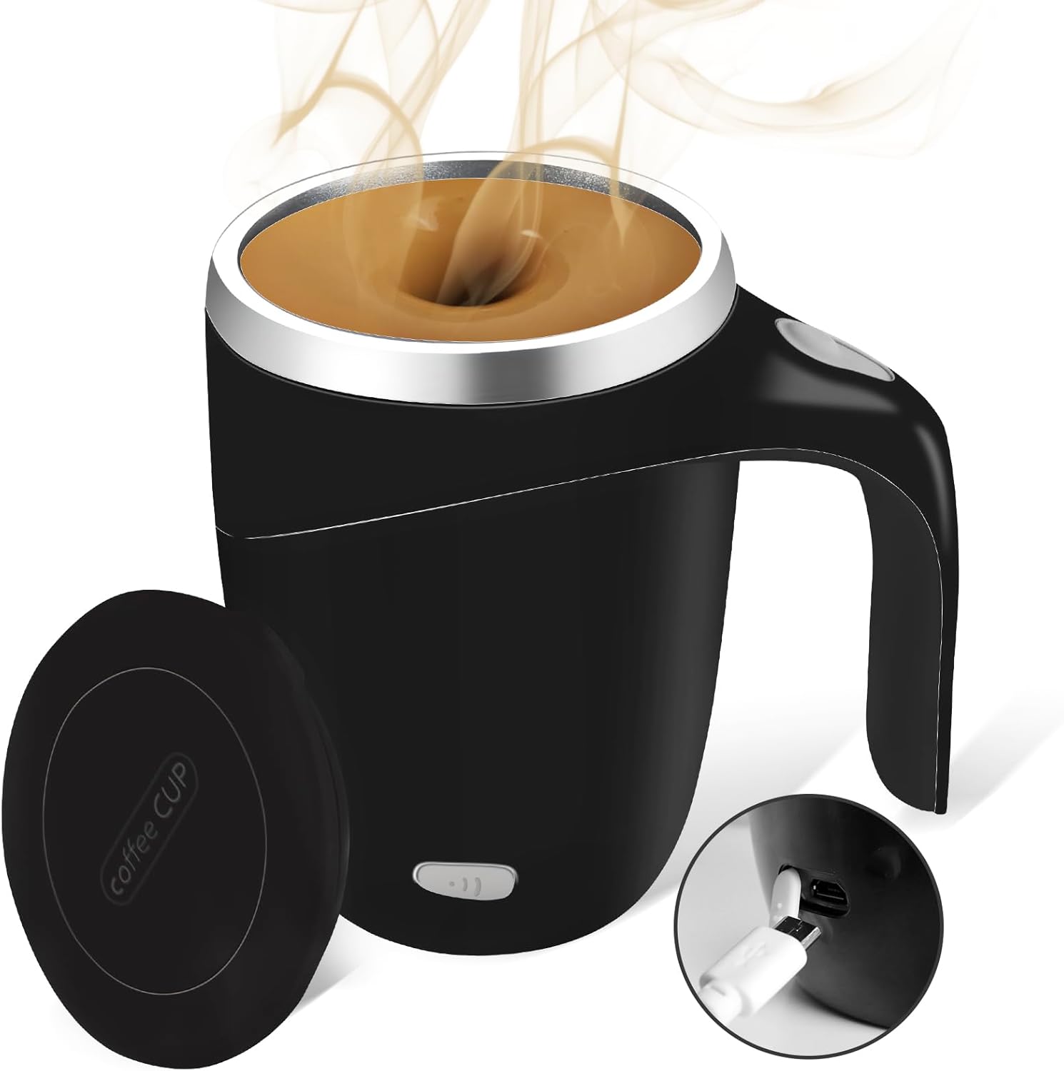 Amazon.com: Self Stirring Mug,Rechargeable automatic magnetic Self ...