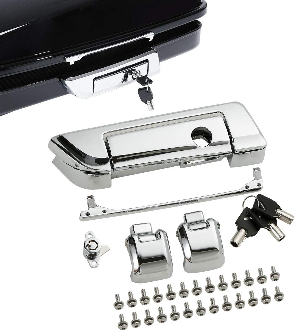 Amazon.com: TCMT Tour Pack Trunk Latches W/Key Fits For Harley Touring ...