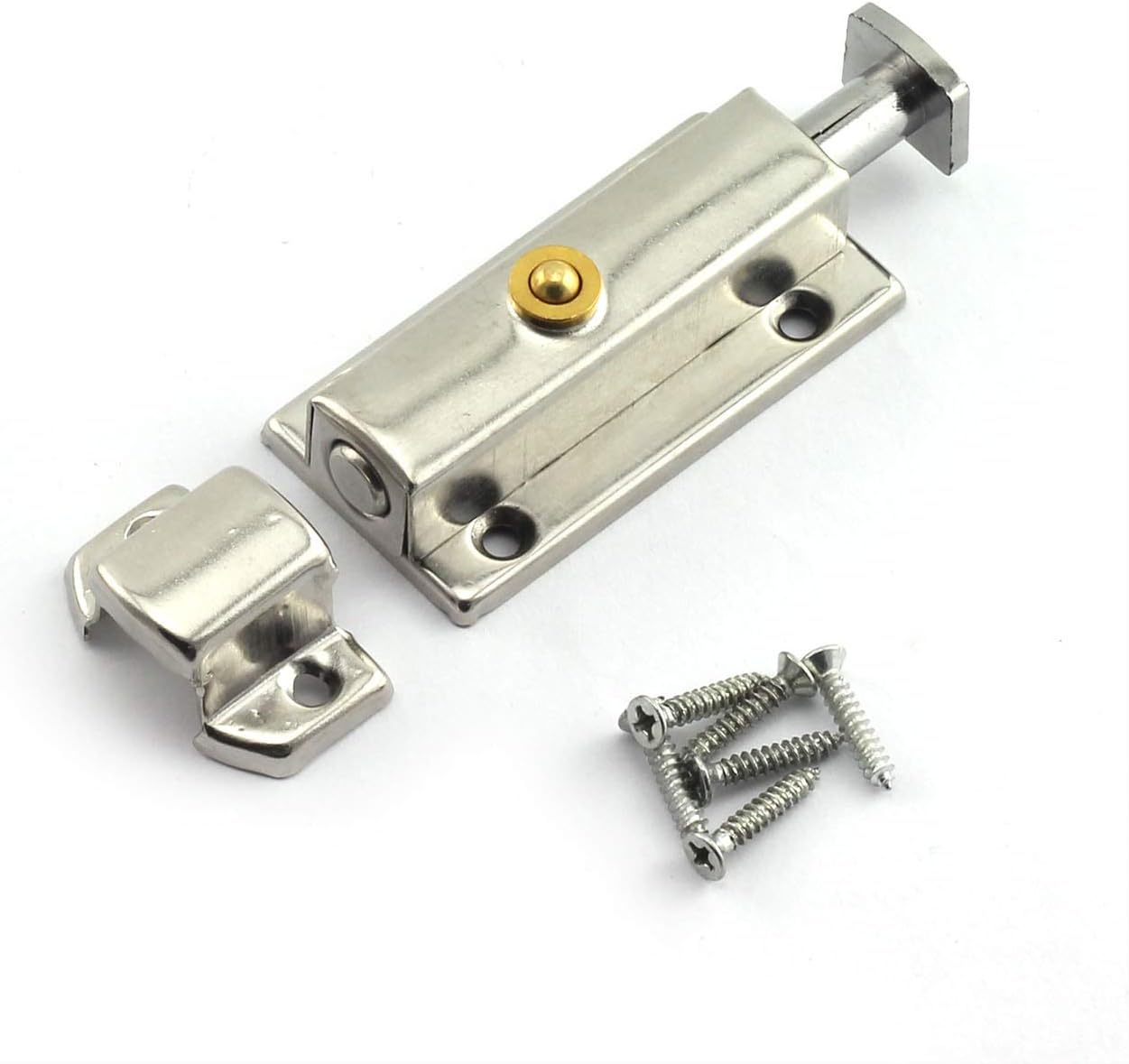 Amazon.com: PZRT 1 Piece 3 Inch Automatic Spring Latch Stainless Steel ...