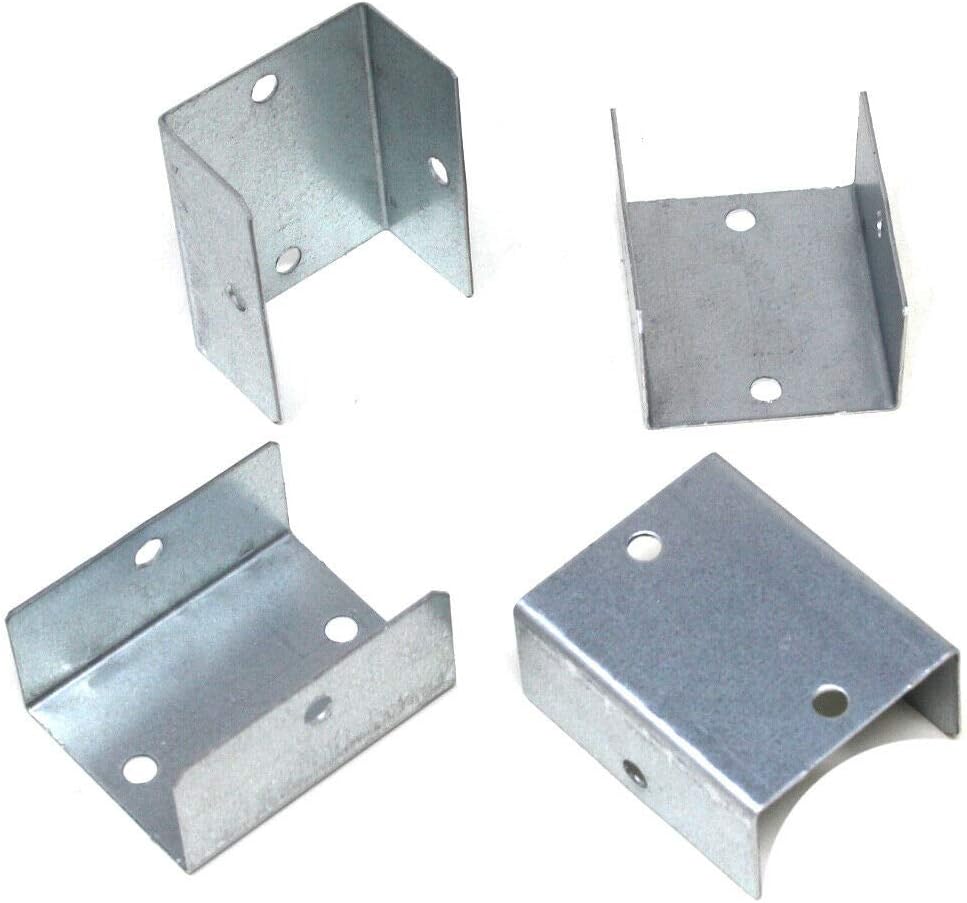 20, 32mm Fence Panel Clips - Galvanised Post Brackets - Decking ...