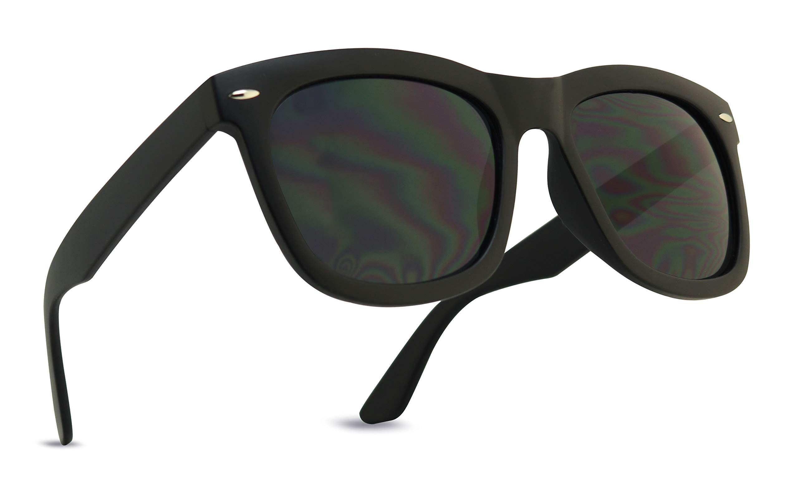 Snapklik.com : ShadyVEU Super Dark Lens Round Sunglasses Retro Thick ...