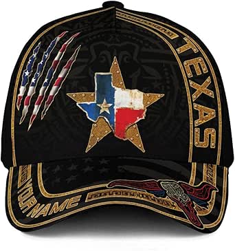 Custom Name Texas Baseball Cap, Customized Texas Baseball Hat, Texan ...