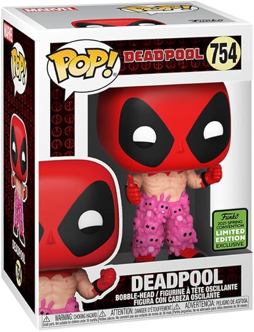 Amazon.com: Funko POP! Deadpool - Deadpool with Teddy Bear Pants (ECCC ...