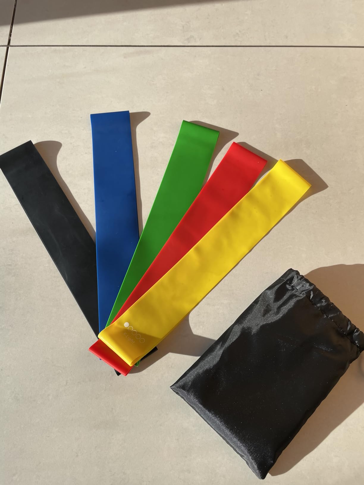 Resistance bands exercise bands - Set of 5 - Mini-loop workout bands ...