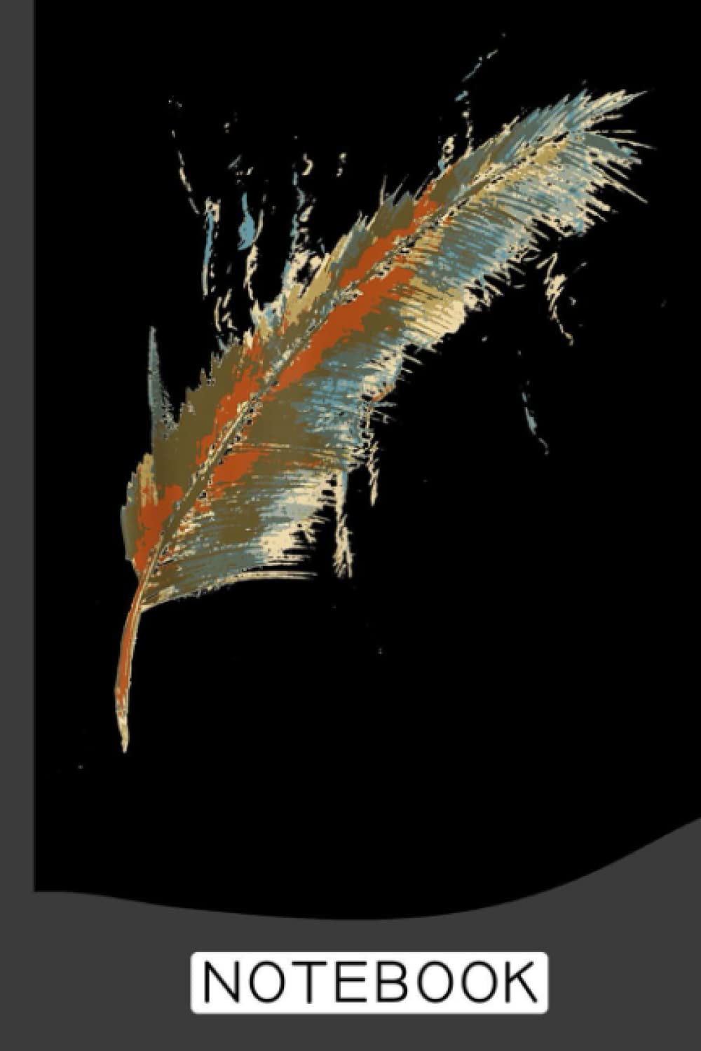 Amazon.com: Native American Indian Watercolor Art Colorful Feather ...