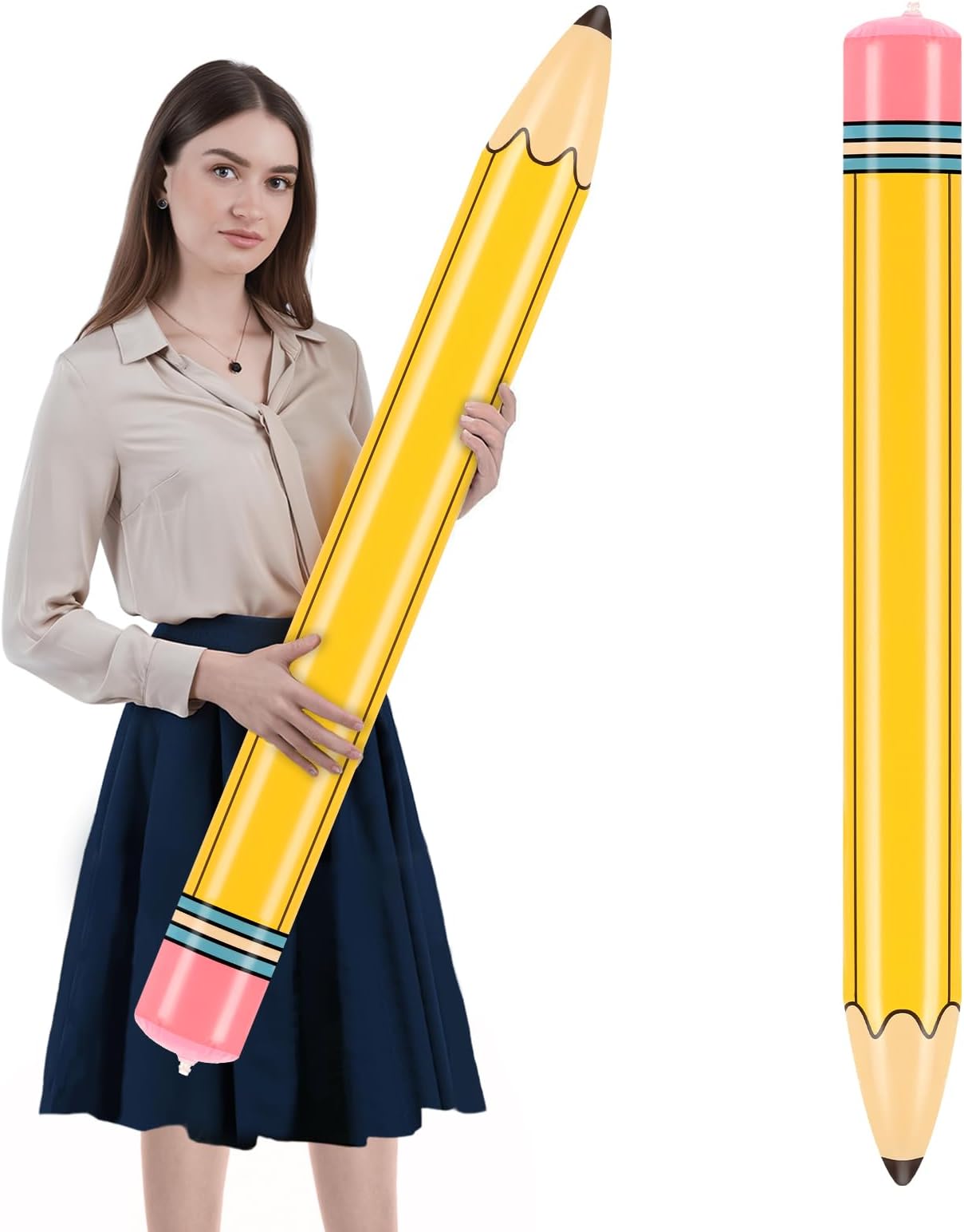 Amazon.com: Glimin 20 Pcs 41.34 Inch Jumbo Inflatable Crayons Neon Blow ...