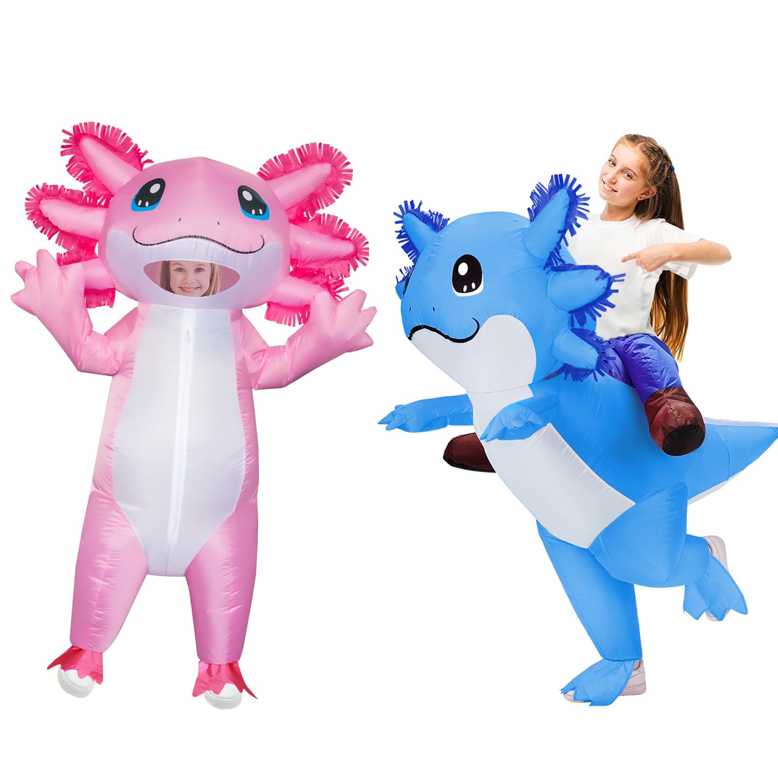 Amazon.com: Stegosaurus Inflatable Axolotl Costume for Kids Halloween ...